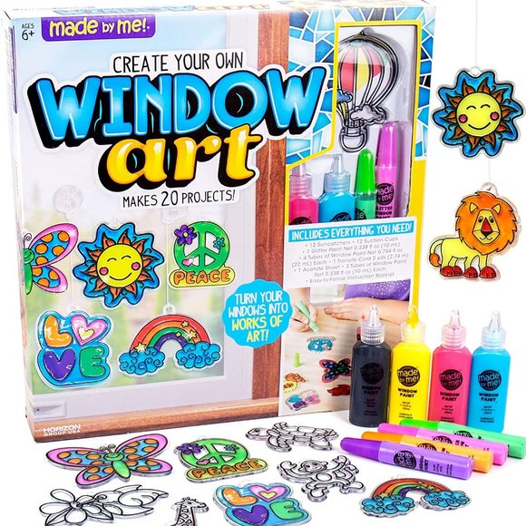 Toys | New Suncatchers Window Art Craft Kit Stained Glass Sun Catchers ...